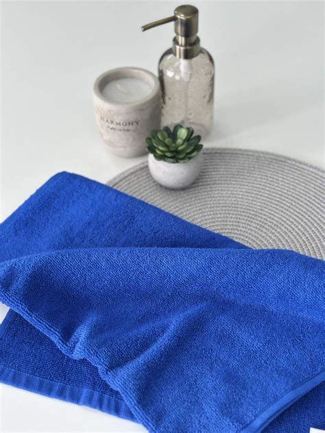 Рушник банний махровий Ideal Textile 70х140 см однотонний в кольорах 400 г м2 56860345 Синій