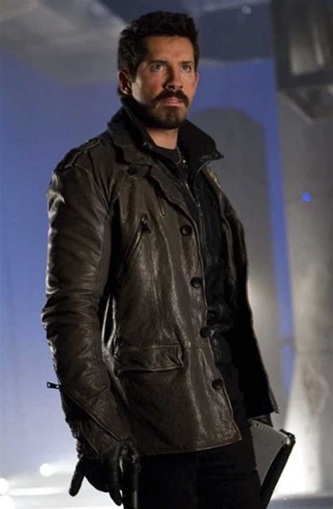 Scott Adkins Expendables Hector Black Leather Trench Jacket