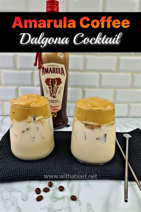 Amarula Coffee Dalgona Cocktail With A Blast