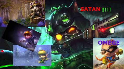 7 Lol All My Teemo Satan Skins League Of Legends Youtube