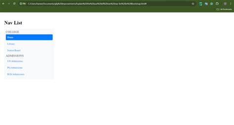 Explain The Use Of Nav Nav List In Bootstrap Geeksforgeeks