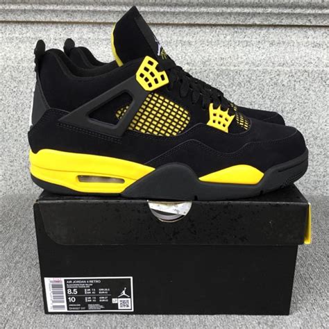Jordan 4 Yellow Thunders Brand New In Box Send Depop