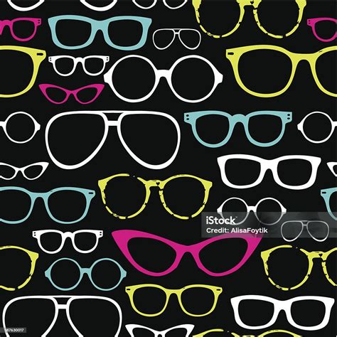 Retro Seamless Spectacles Stock Illustration Download Image Now