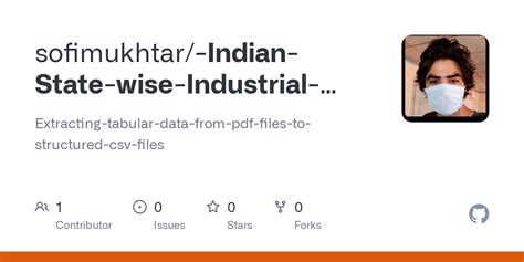 Github Sofimukhtar Indian State Wise Industrial Data To Csv Extracting Tabular Data From
