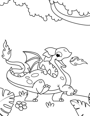 Dibujos Geniales De Dragones De Fuego Para Colorear