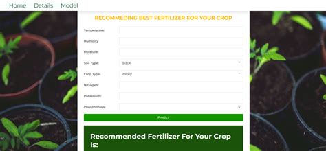 Github Krushna27fertilizerrecommendationsystem Recommending The Type Of Fertilizer To Be