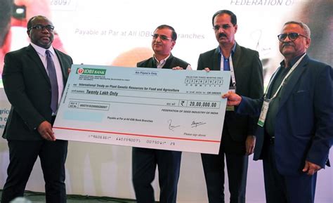 Fsii Donates Rs 20 Lakh To The Benefit Sharing Fund Of Faos Itpgrfa Biovoicenews