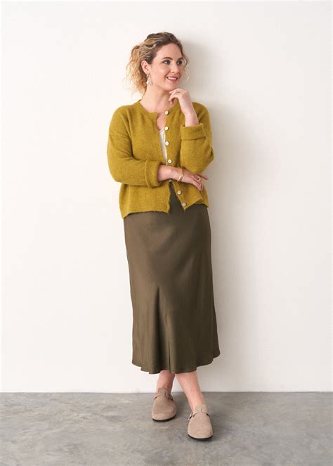 Bobbi Bias Cut Skirt Womens Skirt Busby And Fox