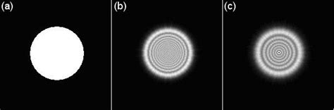 Numerical Simulation For A Circular Aperture A Binary Image