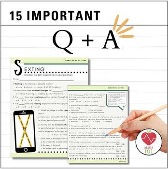 Sexting Mini Bundle Project And Quiz Middle And High Babe Health