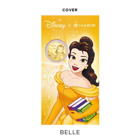 Disney X Habib Princess Belle Gold Wafer Coin Gold G