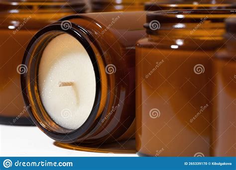Aroma Soy And Coconut Wax Candles In Brown Glass Jars Scented Calming