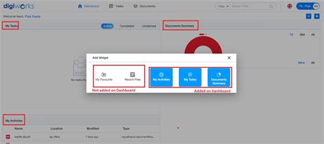 Add Default Widget In Documentation