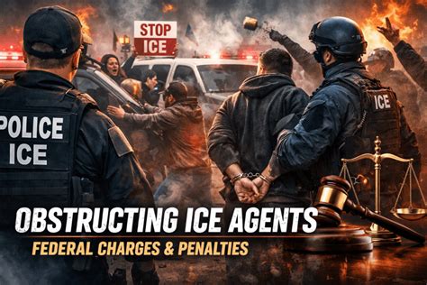 Interfering With Ice At Protests Federal Charges Penalties