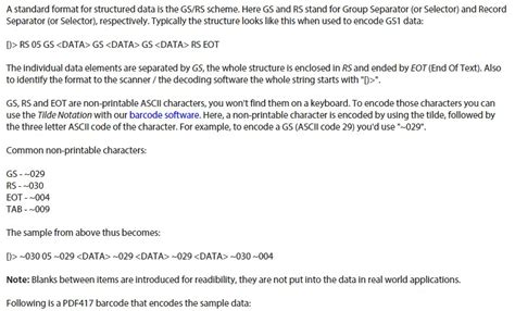 Issue With Hidden Ascii Characters For 2d Barcode Sap Community