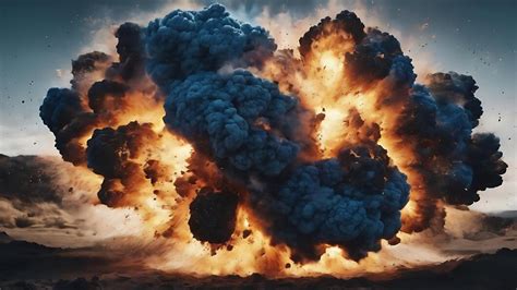 Premium Ai Image Explode Background Explosion Isolated Black Backdrop