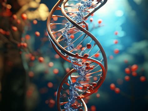 Premium Photo Abstract Background With Dna Molecules