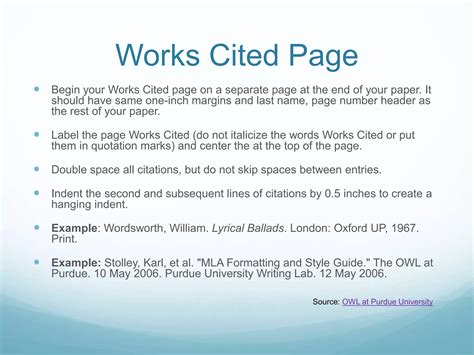 Mla Citation Style PPTX Books And Literature