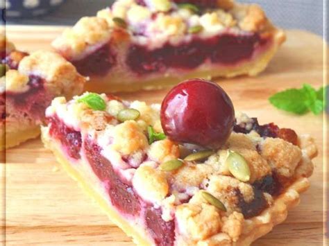 ダークチェリータルト レシピ（画像あり） チェリータルト 食べ物のアイデア レシピ