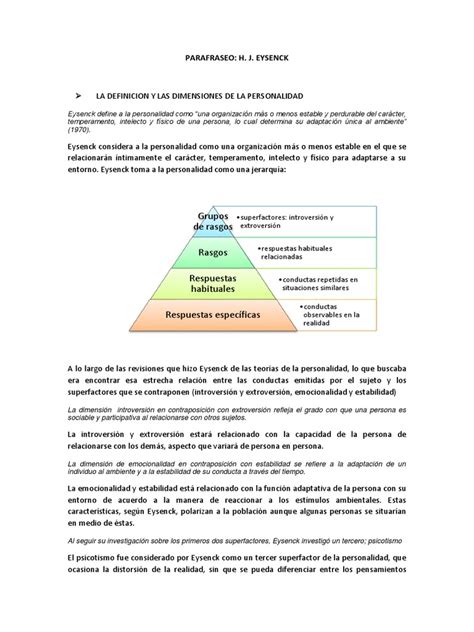 H J Eysenck Pdf Las Emociones Comportamiento