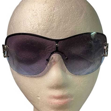 Designer Oversized Shield Rimless Sunglasses Grailed