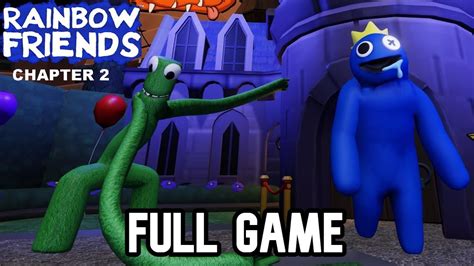 Rainbow Friends Chapter Full Gameplay Playthrough Full Game Youtube