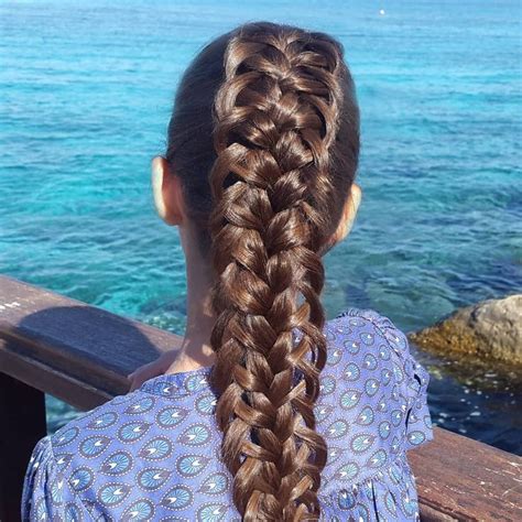 Ажурная кружевная французская коса с петельками French Loop Braid