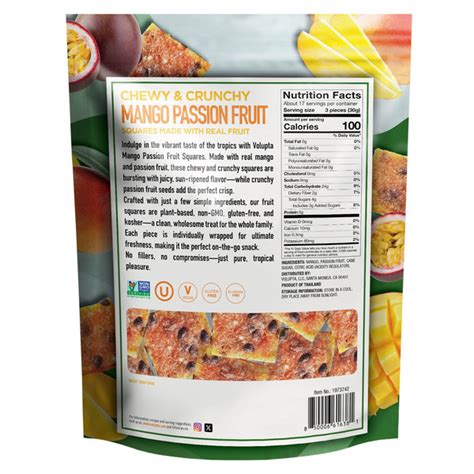 Volupta Chewy And Crunchy Mango Passion Fruit Squares 18 Oz Same Day