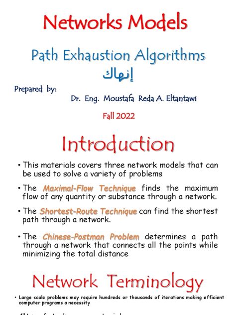 08 Graph Theory Spring2022 Important Network Models Pdf