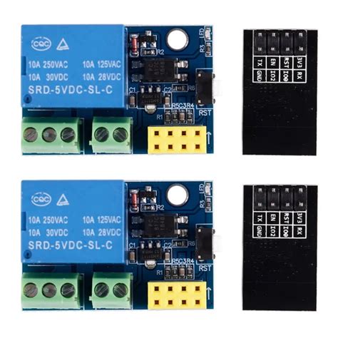 2x Esp8266 Esp 01s 5v Wifi Relay Module Things Smart Home Remote