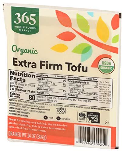 365 By Whole Foods Market Tofu Extra Firm Organic 14 Ounce Pricepulse