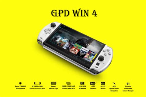 Konsol Genggam GPD Win 4 Dengan AMD Ryzen 6800U APU Akhirnya