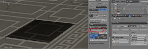 Match Moving And Uv Project Modifier With A Strongly Distorting Lens