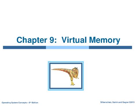 lecture 9 virtual memory operating system concepts 9th edition