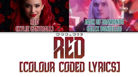 Red From Descendants The Rise Of Red Colour Coded Lyrics Youtube Music