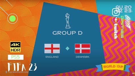 FIFA England Vs Denmark Women S World Cup Group Stages PS Gameplay YouTube
