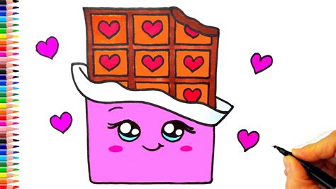 Sevimli Çikolata Çizimi Çikolata Nasıl Çizilir How To Draw A Cute