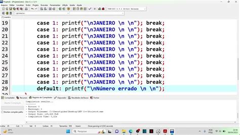 ProgramaÇÃo Linguagem C Int Switch Youtube