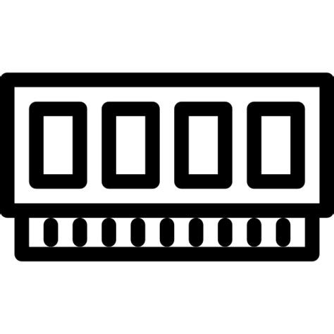 Ram Memory Pixel Perfect Lineal Icon