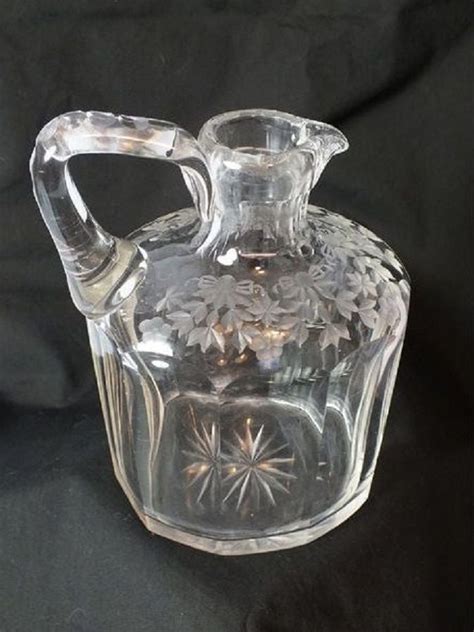 Victorian Crystal Cut Glass Water Jug