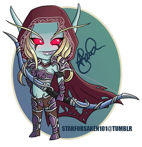 Lady Sylvanas Chibi By Starforsaken101 On Deviantart