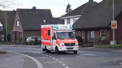 Einsatzfahrt Rettung Gronau 1 RTW 1 Auf Einsatzfahrt Nach Overdinkel