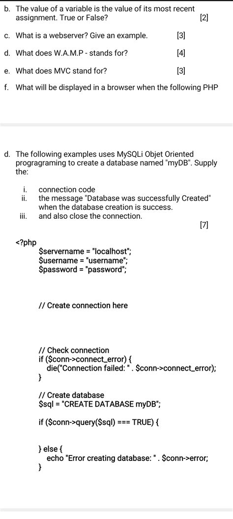 Solved A What Delimiters Are Used To Surround Php Server