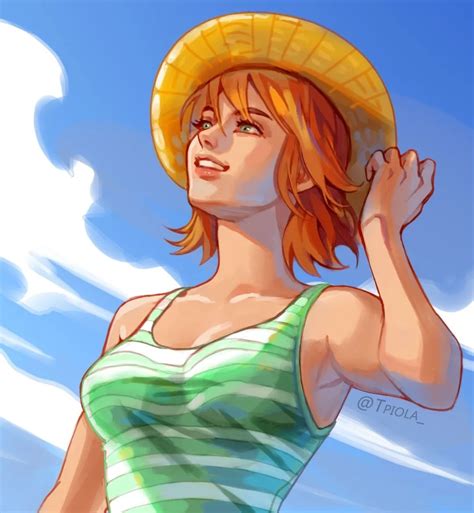 Nami One Piece Drawn By Tpiola Danbooru