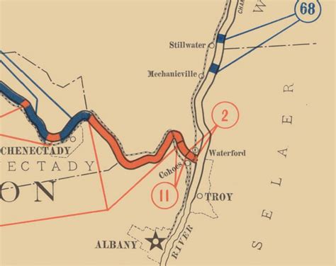 Erie Canal 1908 Old Map Reprint New York Regional Canals Etsy