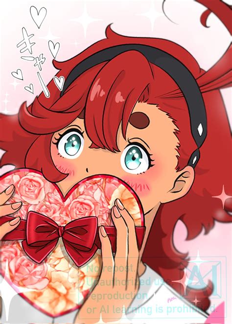 「チョコが好きなのではなく 私のことがすごくすごく好きなのではないだろうかと、気がついてしまったスレッタちゃん ️」アザの漫画