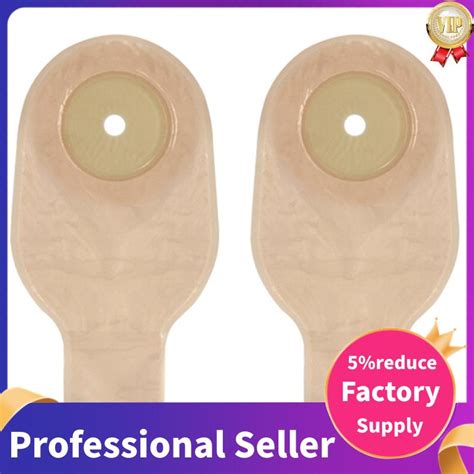 2x Ostomy Bags One Piece Drainable Pouches For Colostomy Ileostomy