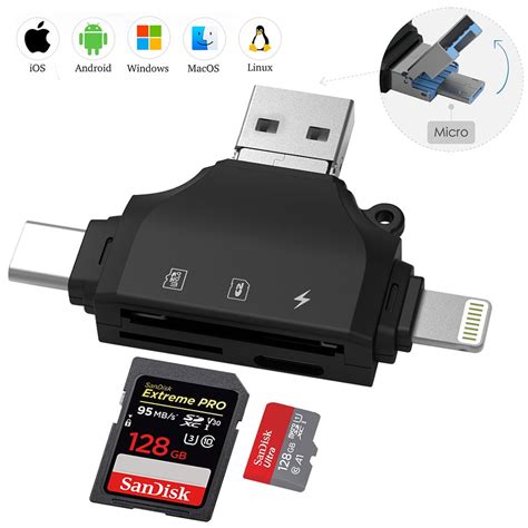In SD Card Reader For IPhone SD TF Memory Card Reader Adapter SD Card Viewer Quickly