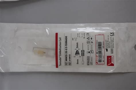 New Cook Tornado Embolization Coil Tornado Embolization Coil