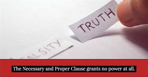 Necessary And Proper Clause Tenth Amendment Center